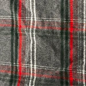 Roca Home | Bedding | Roca Home Plaid Holiday Throw Blanket Grey Red ...